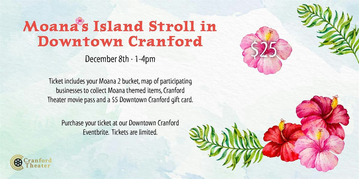 Moanas Island Stroll in Downtown Cranford, Eastman Clock Plaza Park ...