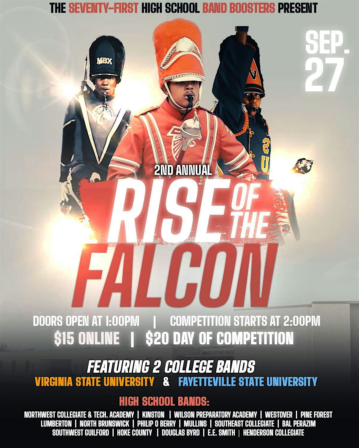 2nd Annual Rise of the Falcon Band Competition, Seventy-First High ...