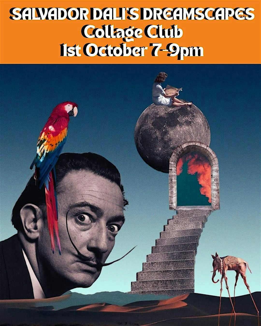 Free Magazine Collage Workshop | Salvador Dali Dreamscapes, The ...