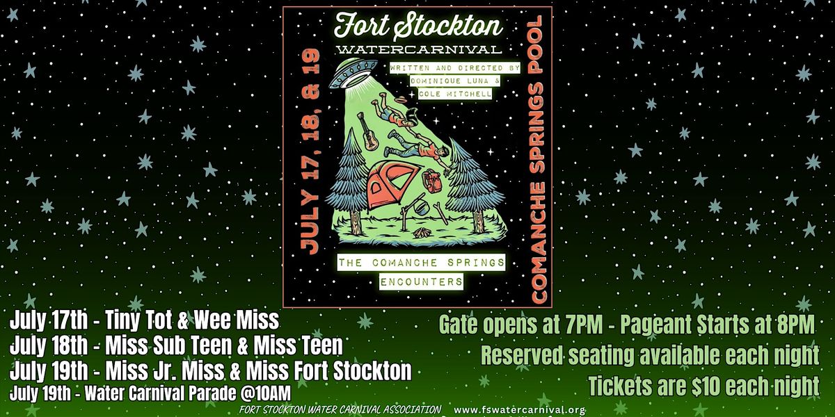 Fort Stockton Water Carnival 2025 - Thursday Tiny Tot - Wee Miss ...