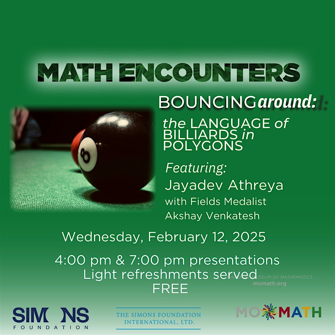 Math Encounters: Bouncing Around -The Language of Billiards in Polygons, National Museum of ...