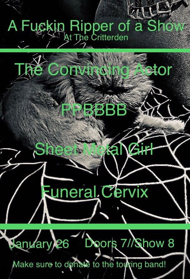 MIXED BILL RAGER , The Critter Den, Indianapolis, 26 January 2024 ...