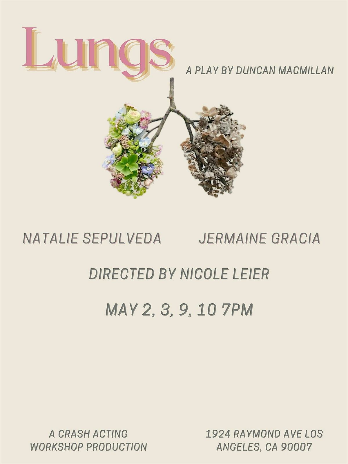 LUNGS, Crash Acting, Los Angeles, 2 May to 10 May | AllEvents
