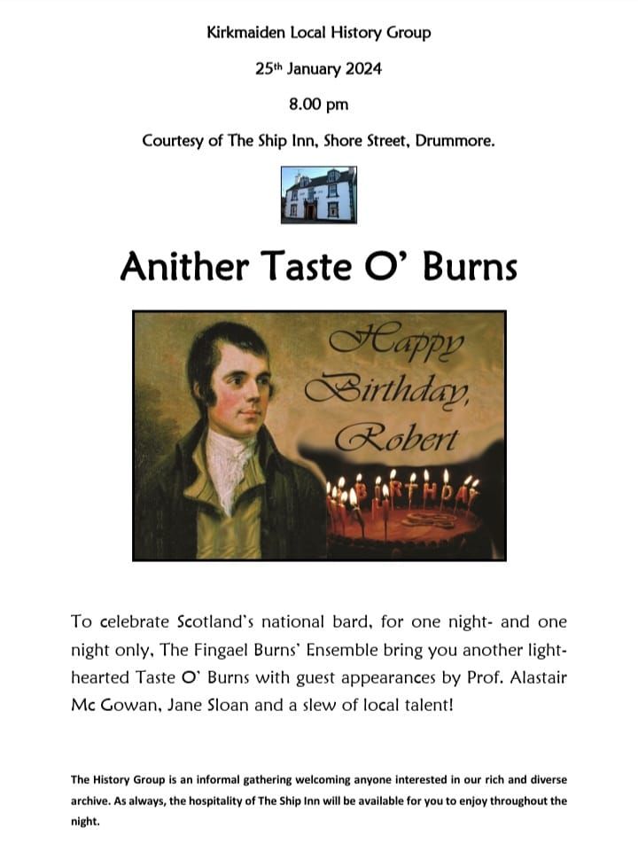 Burns night celebration, 5 Shore Street Drummore Dg9 9PU, Drummore ...