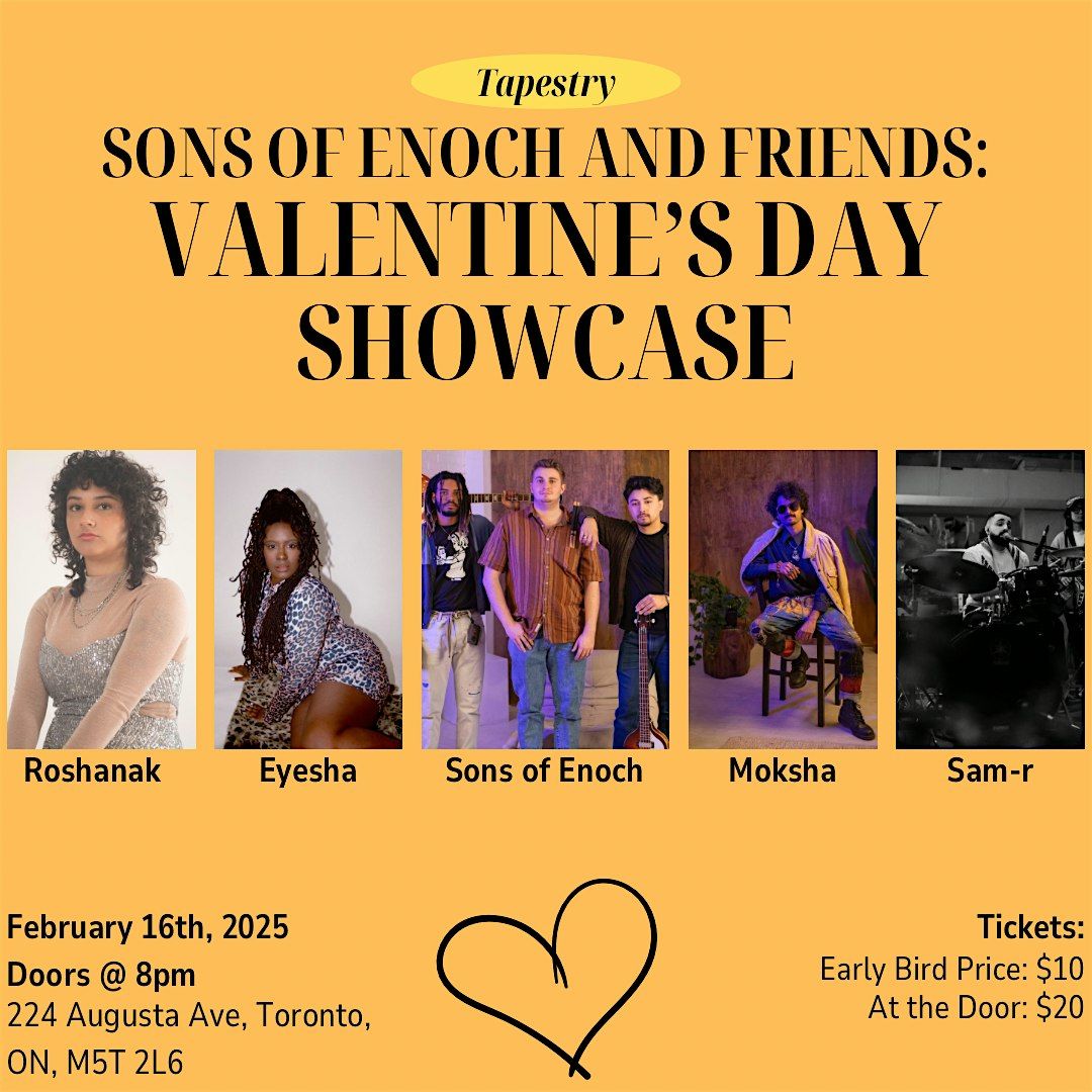 Sons of Enoch and Friends Valentine’s Day Showcase, Tapestry, Toronto ...