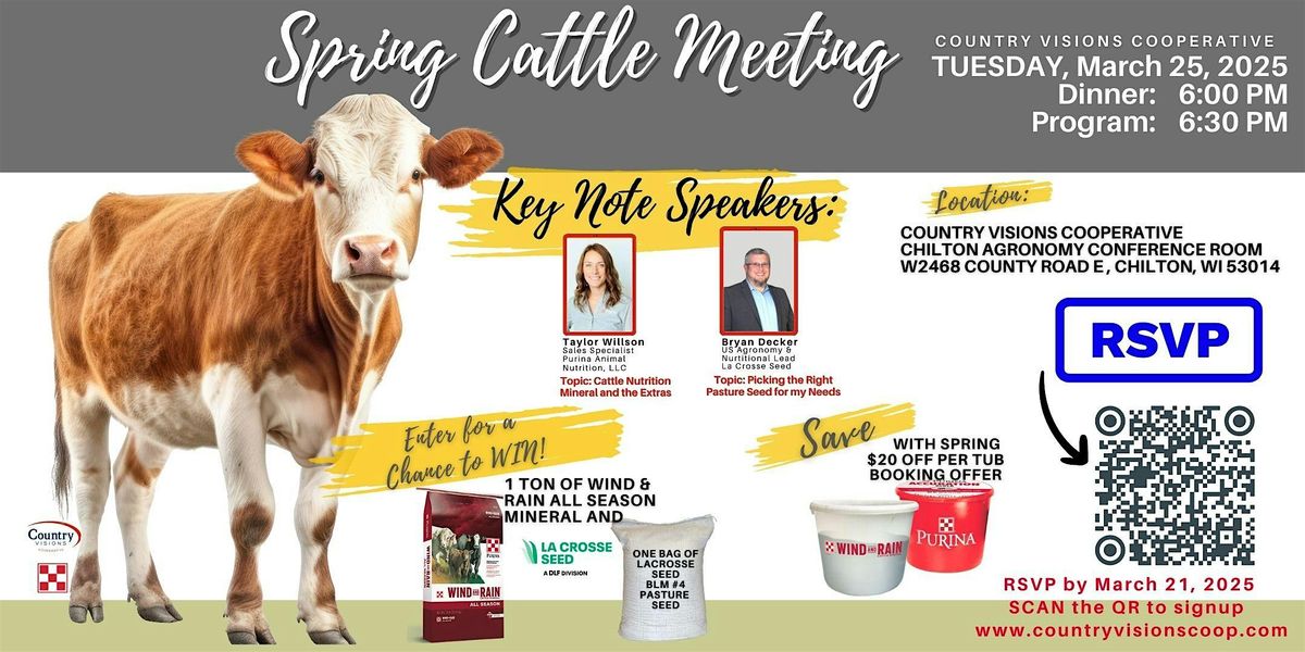 Country Visions Cooperative Spring Cattle Meeting - 2025, Country ...