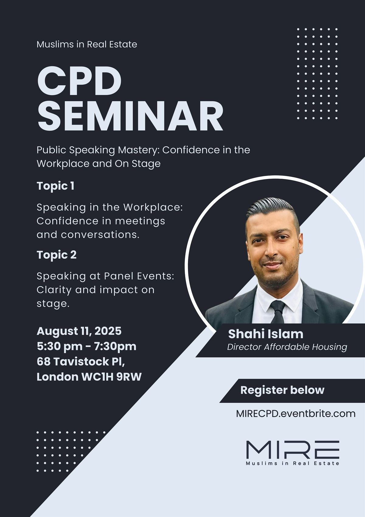 Public Speaking Mastery: Confidence in the Workplace and On Stage, PROJECT68, London, 11 August ...