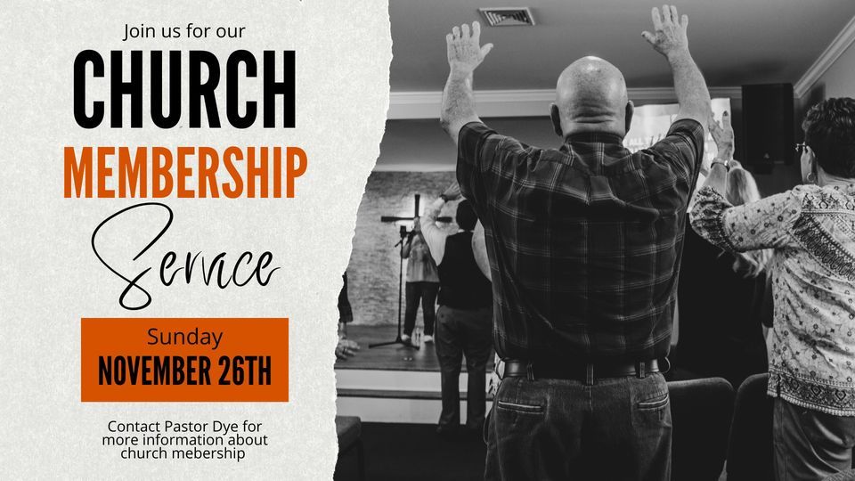 Church Membership Service, Hartsville Church of God, November 26 2023 ...