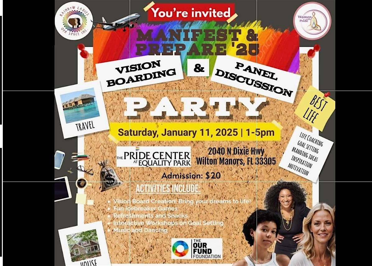 Rainbow Ladies and Women with Pride Vision Board Party, The Pride ...