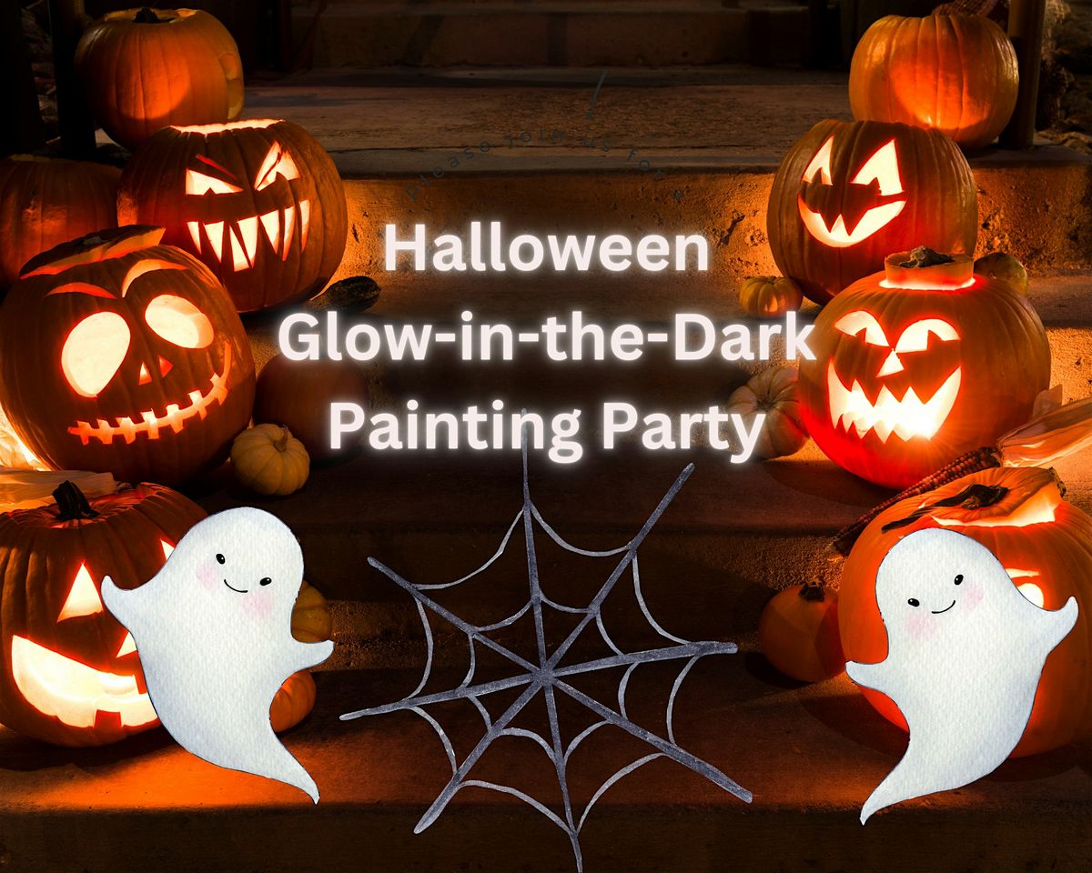 Halloween Glow-in-the-Dark Painting Party – Step by Step!, Hellada ...