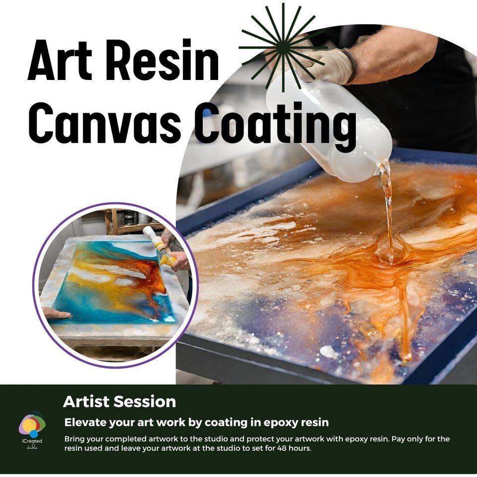 Artist Session - Art Resin Canvas Coating, ICreated Studio, Perth ...