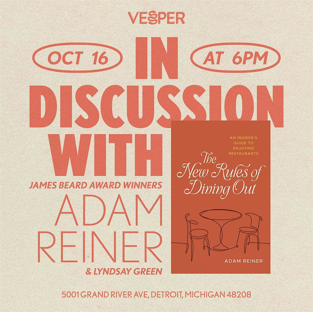 The New Rules of Dining Out w/ Adam Reiner and Lyndsay Green, Vesper ...