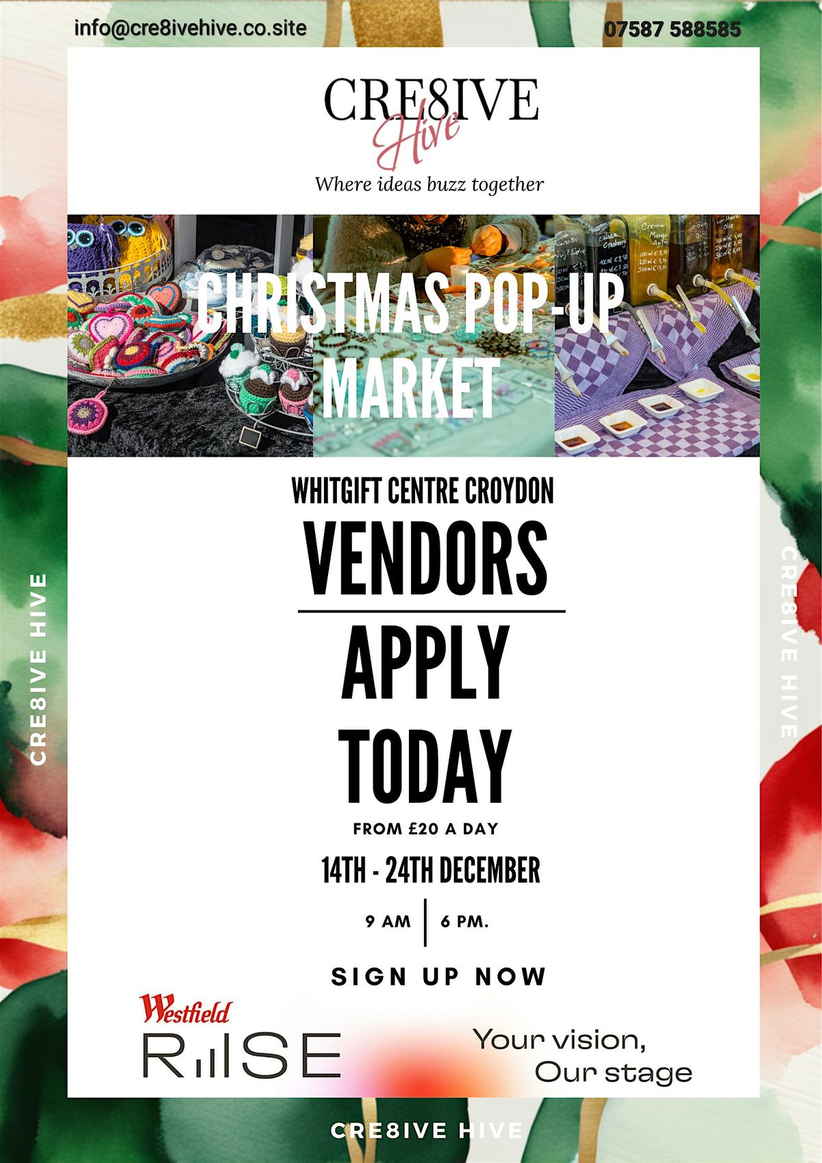 Cre8ive Hive Christmas Pop-up Market - Little Elves Christmas Crafts ...