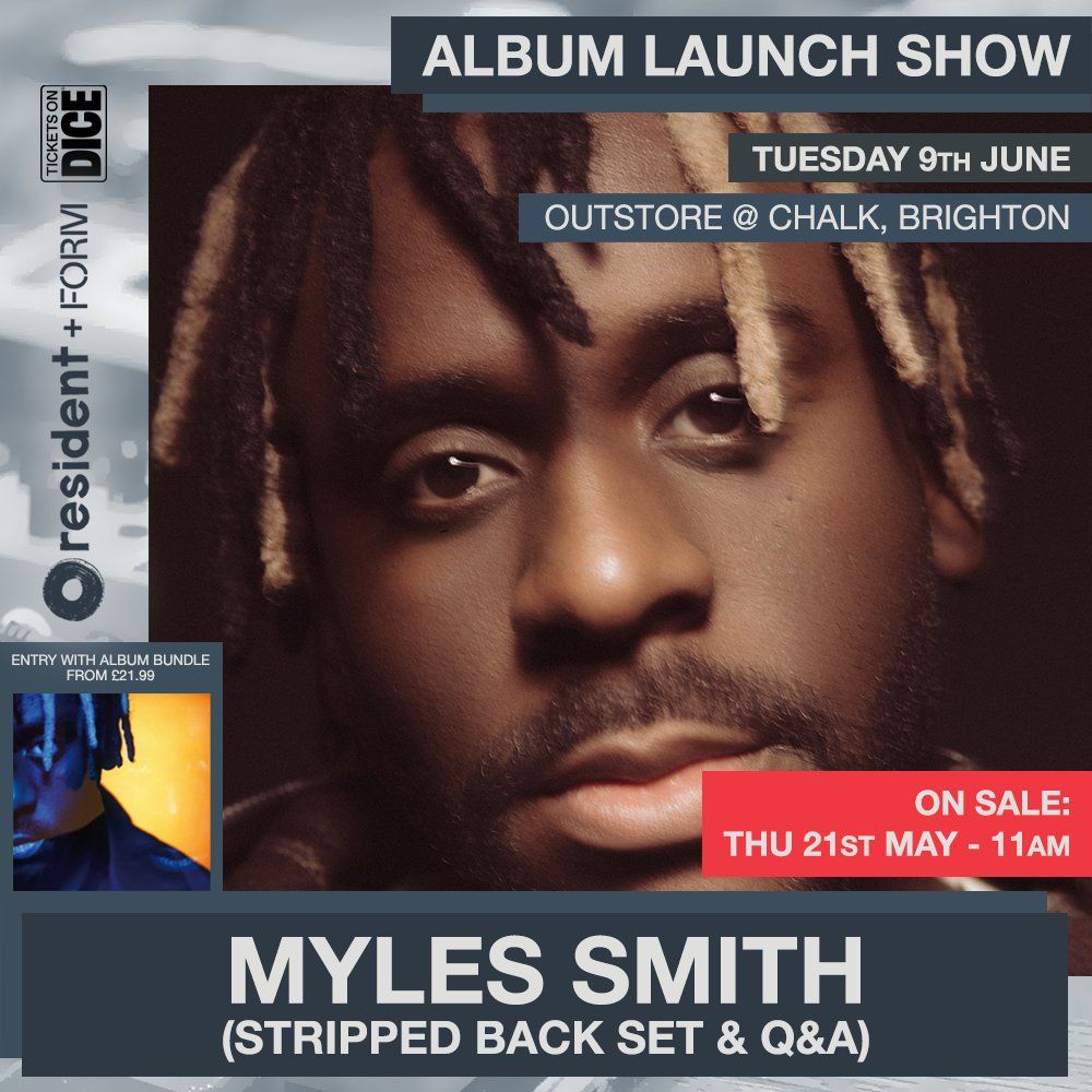 Myles Smith Brighton Tickets, Chalk, Brighton, 9 June 2026 | AllEvents