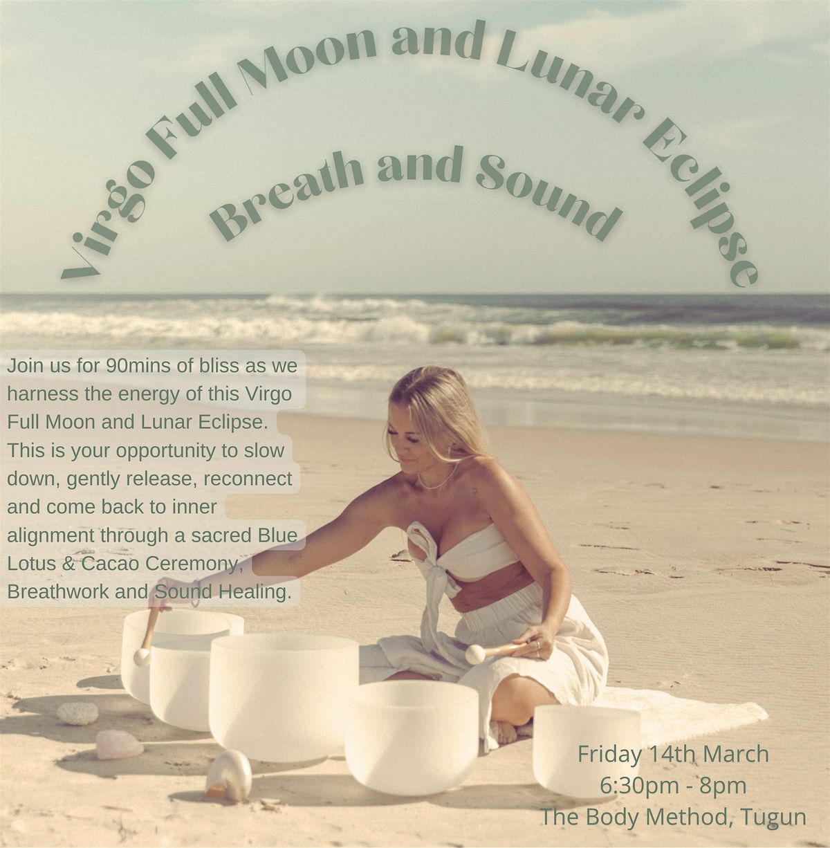 Virgo Full Moon and Lunar Eclipse Breath and Sound Journey, The Body ...