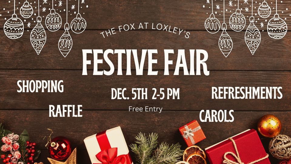 The Foxs Festive Fair, The Fox at Loxley Community Pub, Stratford-upon ...