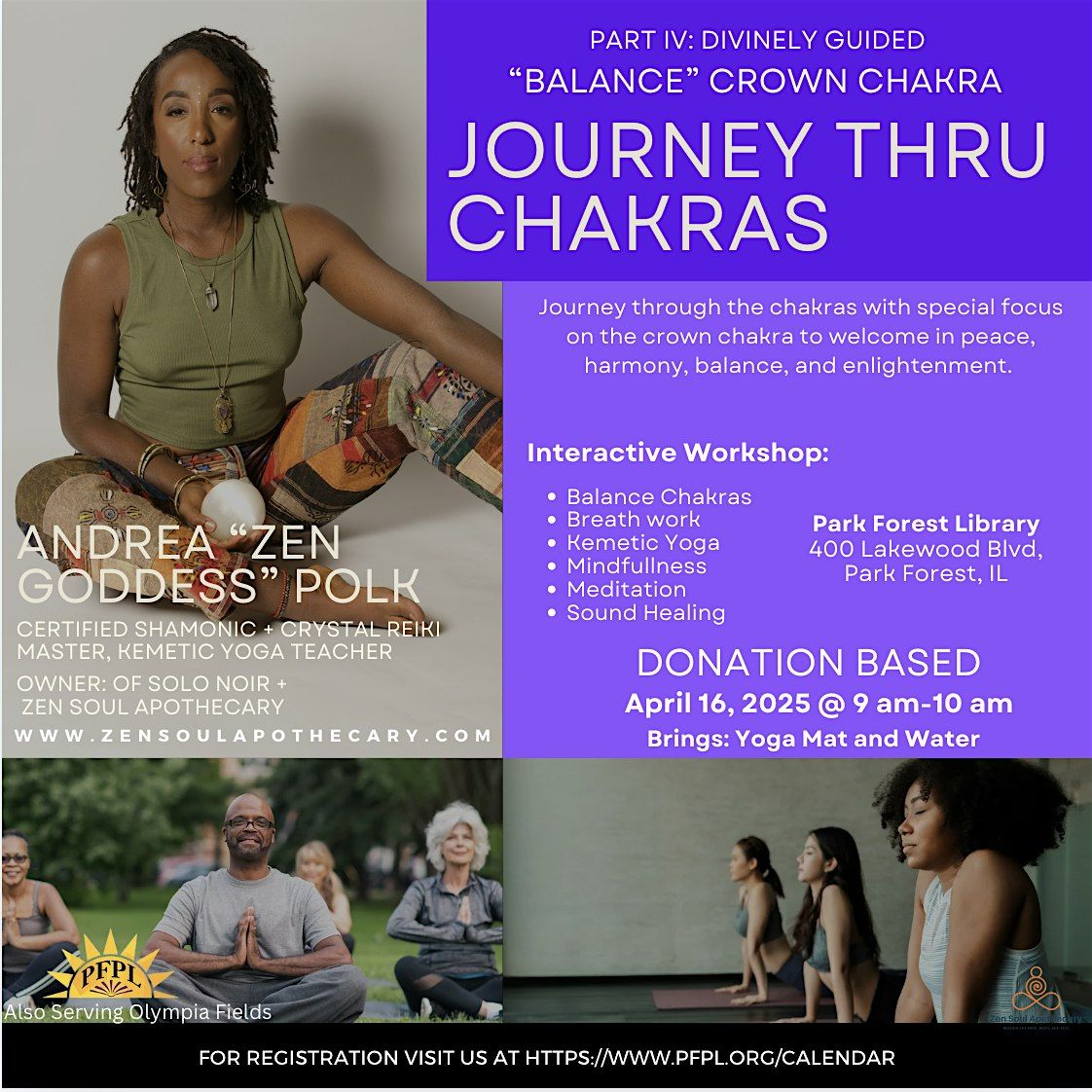 BALANCE - JOURNEY THRU CHAKRAS - Crown Chakra, 400 Lakewood Blvd, Park ...