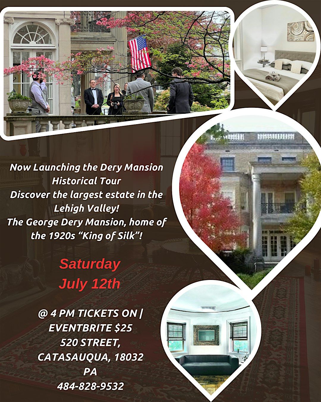 Historical Tour, The Dery Mansion, Catasauqua, 12 July 2025 | AllEvents