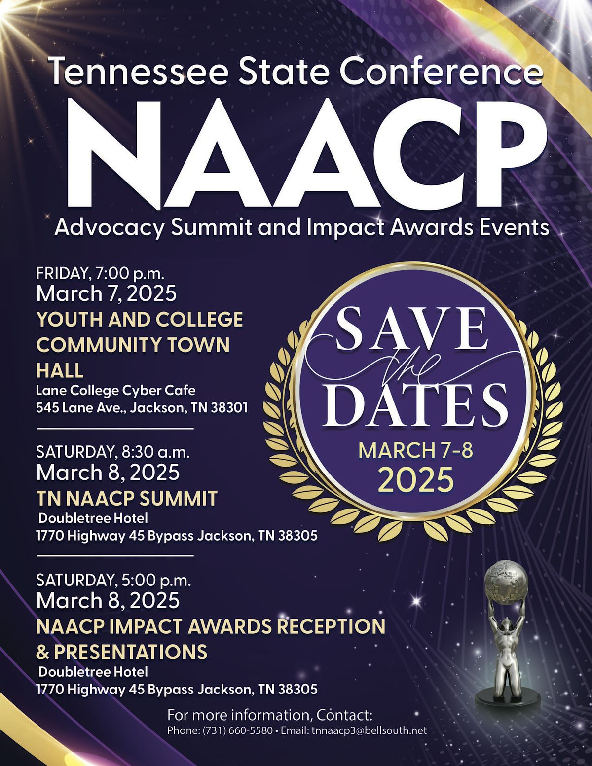 TN NAACP SUMMIT AND IMPACT AWARDS EVENT, DoubleTree by Hilton Hotel ...