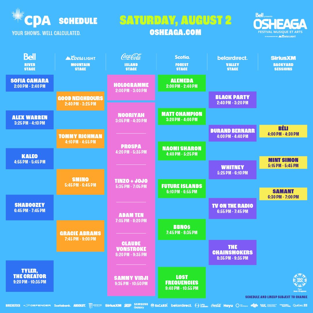 Osheaga Festival - 2 Day Pass, Parc Jean-Drapeau, Montreal, 31 July ...