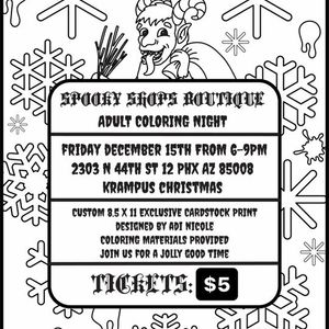 December Adult Coloring Night , Spooky Shops, Phoenix, December 15 2023 ...