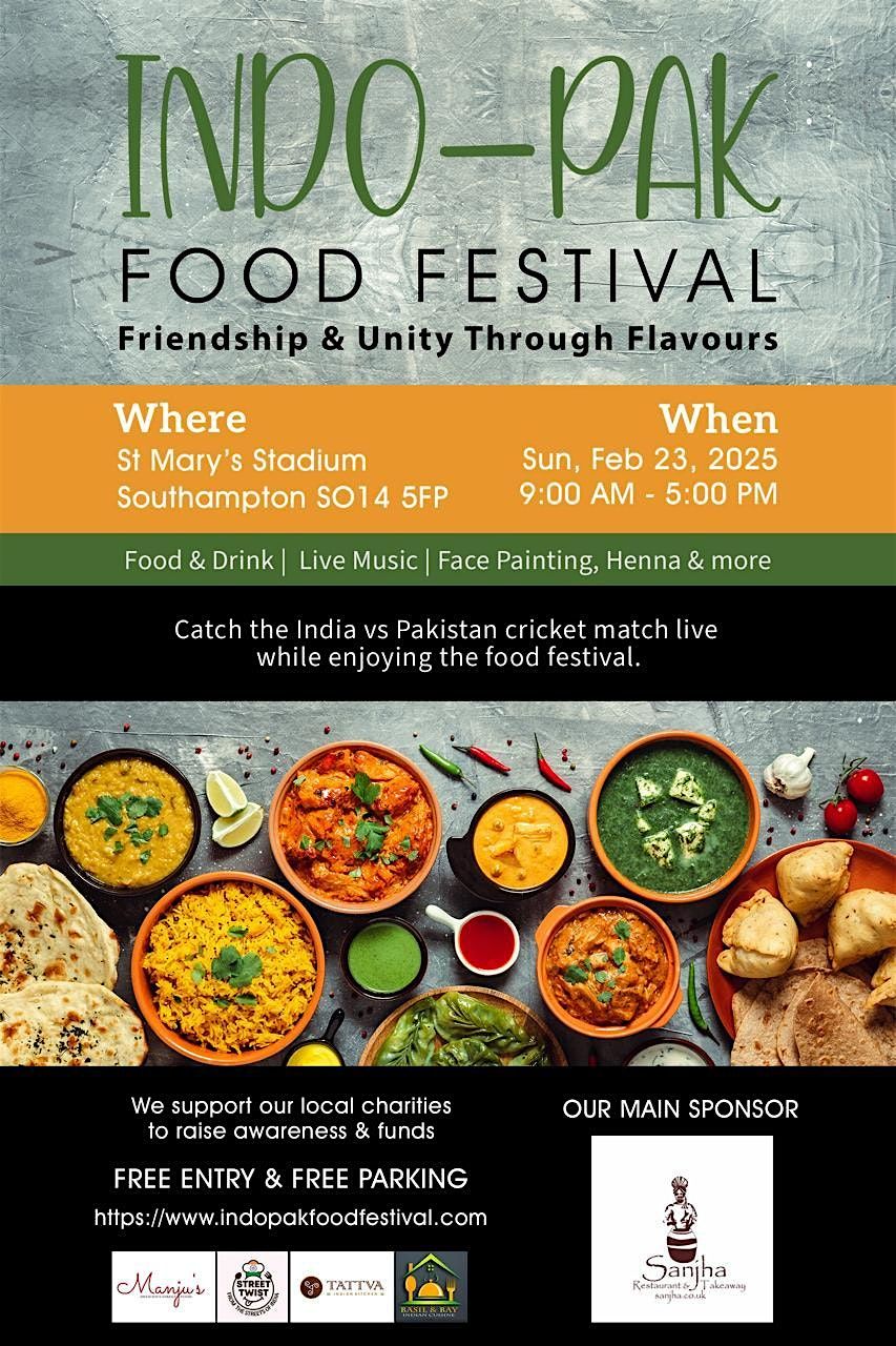 Indo-Pak Food Festival & Live Streaming of the Ind vs Pak Cricket Match ...