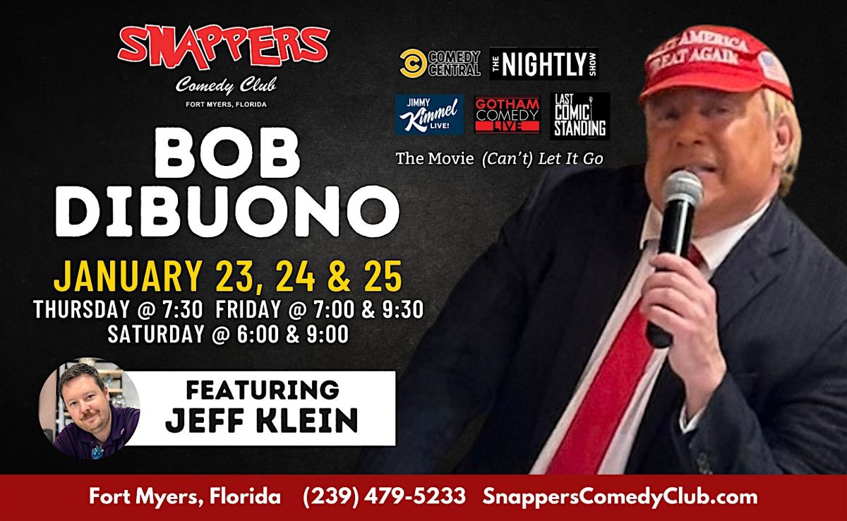 Bob DiBuono Comedy Show, Snappers Comedy Club, Fort Myers, 23 January ...