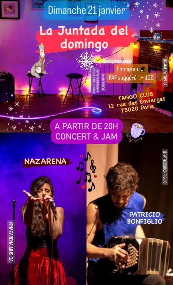 ️ La Juntada del Domingo Concert ? NAZARENA & PATRICIO « TRIPA ...