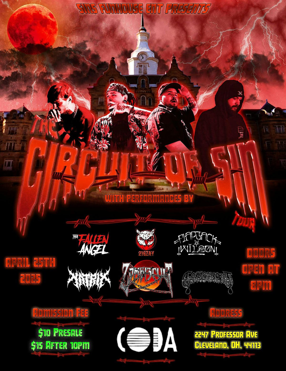 The Circuit of Sin at CODA, CODA, Cleveland, 25 April 2025 | AllEvents
