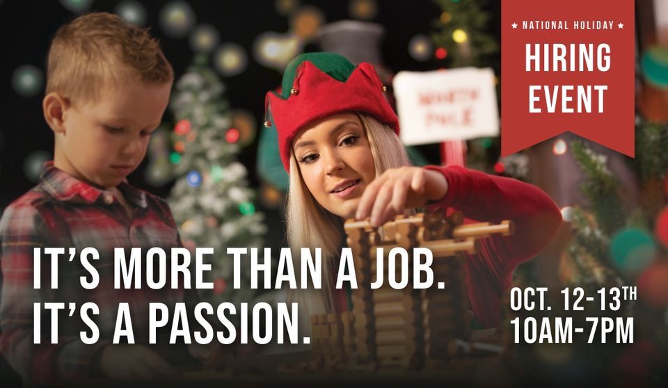 National Hiring Event Santas Wonderland, Cabela's (475 E Hartford Blvd ...
