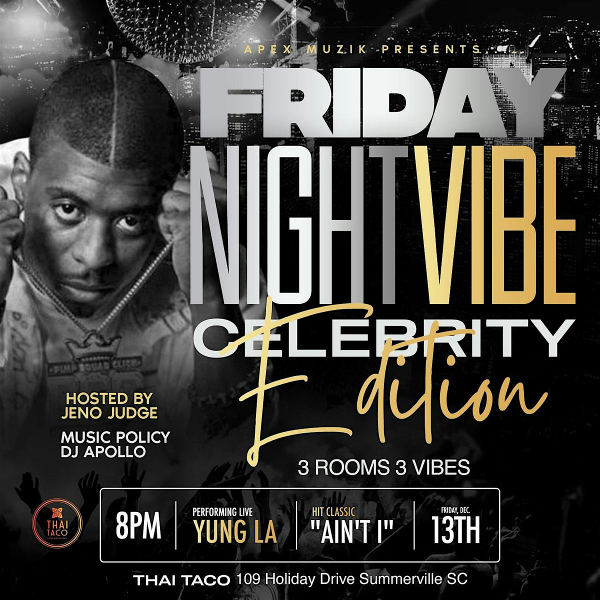 YUNG LA PERFORMING LIVE!!! @ THAI TACO, Thai Taco Sushi Bar & Grill ...