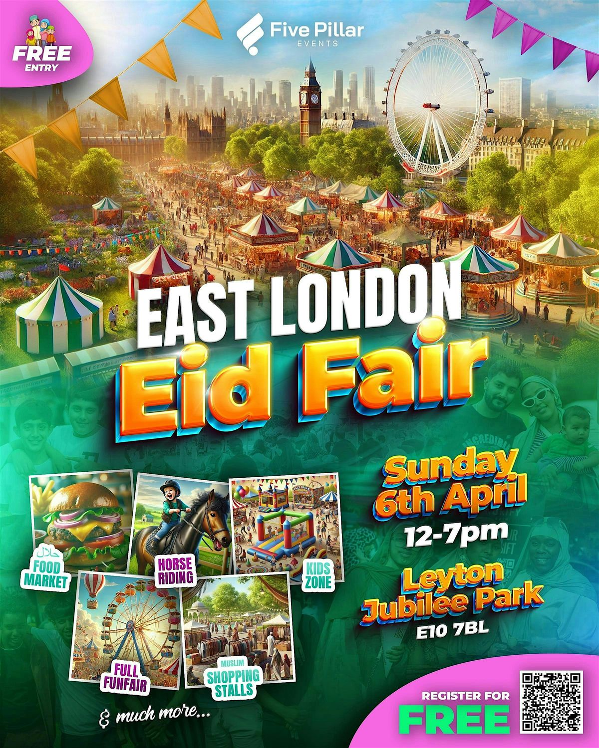 East London Eid fair, Leyton Jubilee Park, London, 6 April 2025 | AllEvents