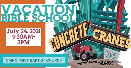 Concrete And Cranes One Day Vacation Bible School 505 N Broad St Concrete And Cranes One Day Vacation Bible School 505 N Broad St
