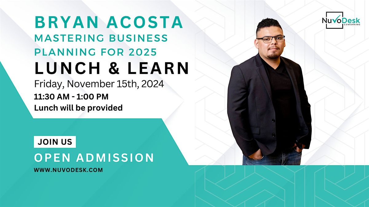 Mastering Business Planning For 2025 A Workshop With Bryan Acosta 6519