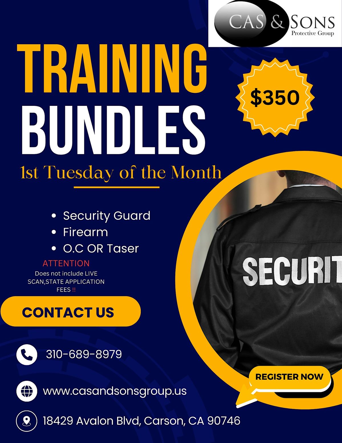 2nd Tuesday Of The Month-BSIS Security Guard, Firearms, OC or Taser ...