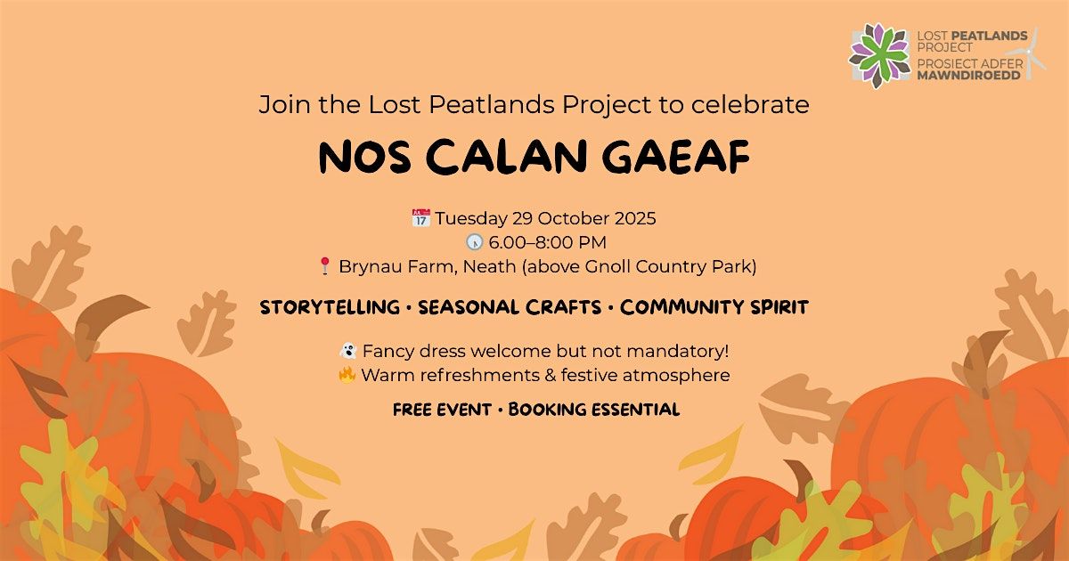 Nos Calan Gaeaf - Lost Peatlands Cultural Celebration, Brynau farm ...