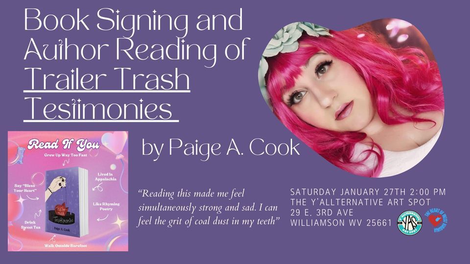Trailer Trash Testimonies Book Signing and Reading with author Paige A ...