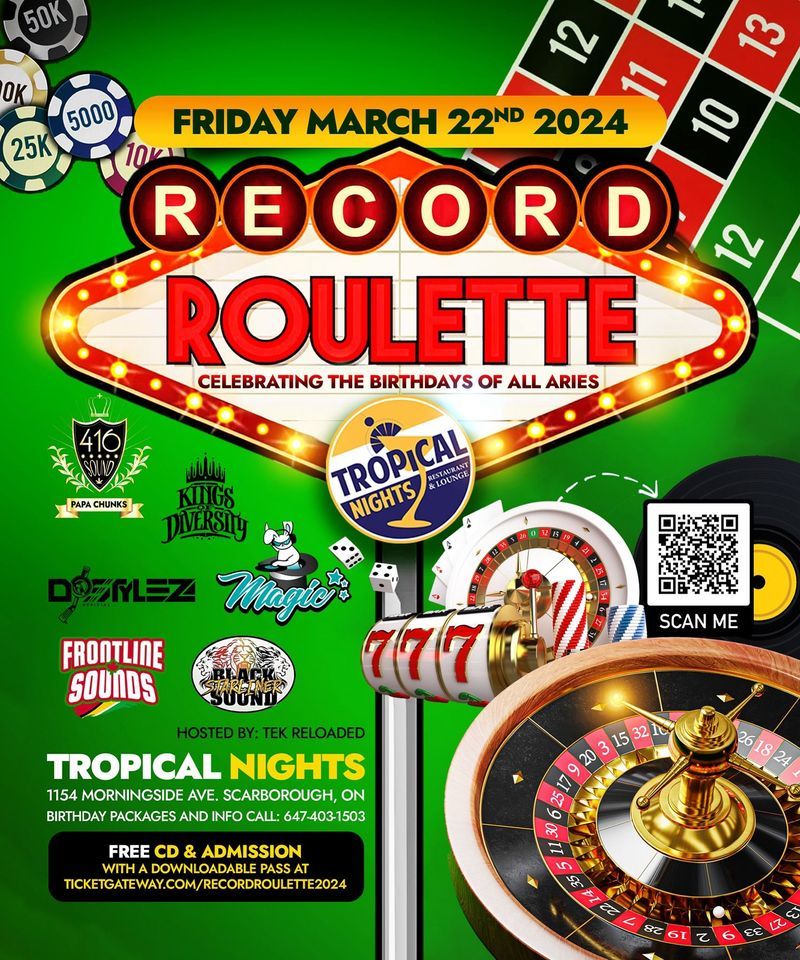 Record Roulette - Aries Celebration, 1154 Morningside Ave, Toronto, ON ...
