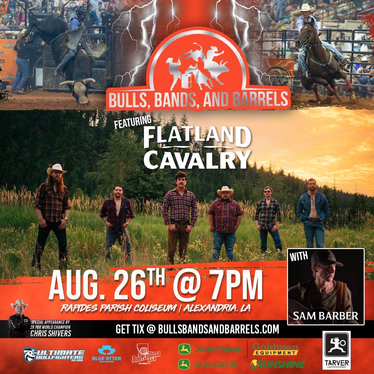 Bulls Bands And Barrels: Flatland Cavalry & Sam Barber, Great Southern ...