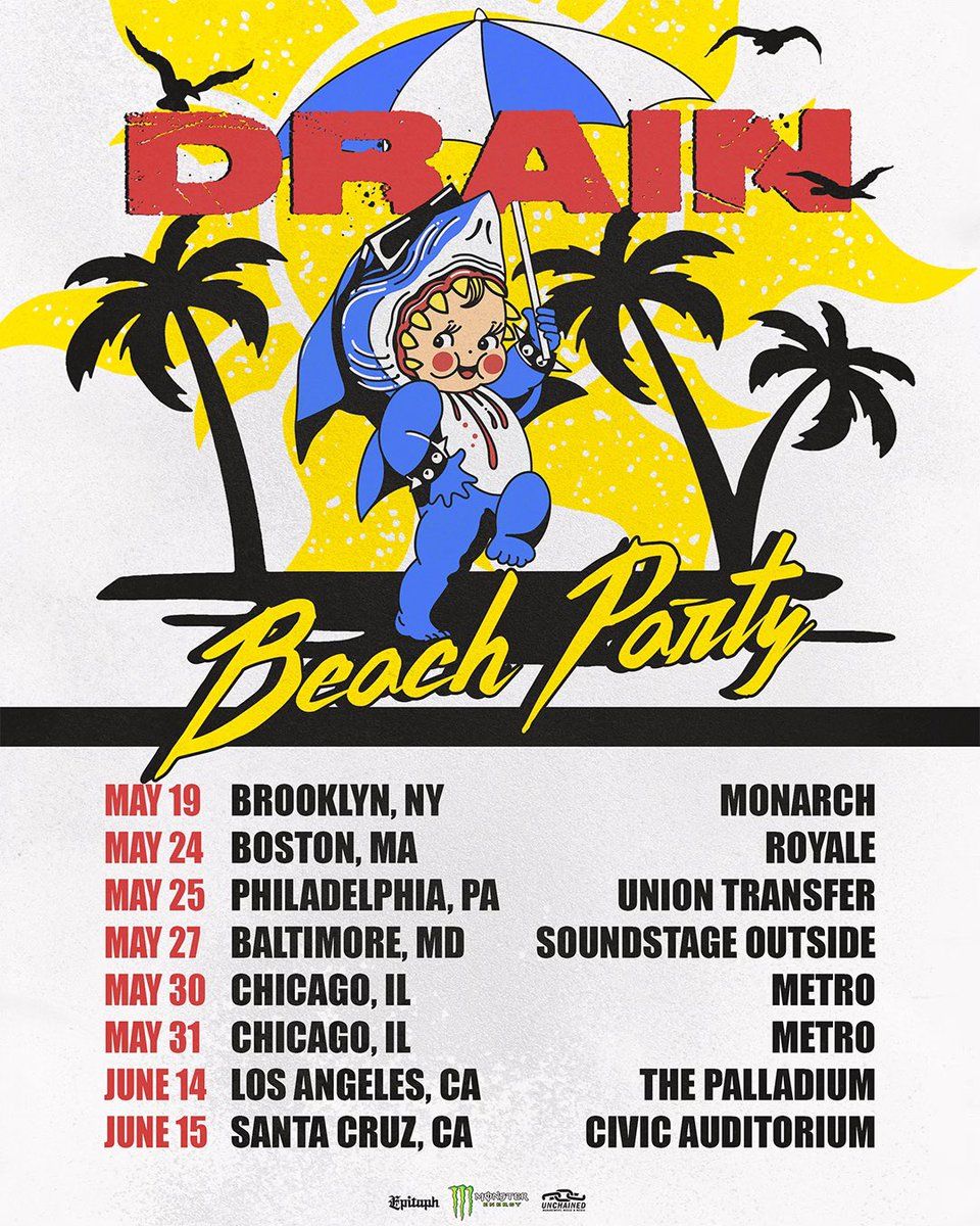 Drain Memorial Day Beach Party, Baltimore Soundstage | AllEvents.in