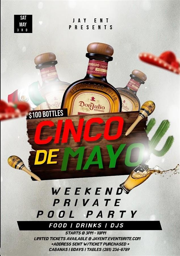 CINCO DE MAYO WEEKEND PRIVATE POOL PARTY, Houston, 3 May 2025 | AllEvents