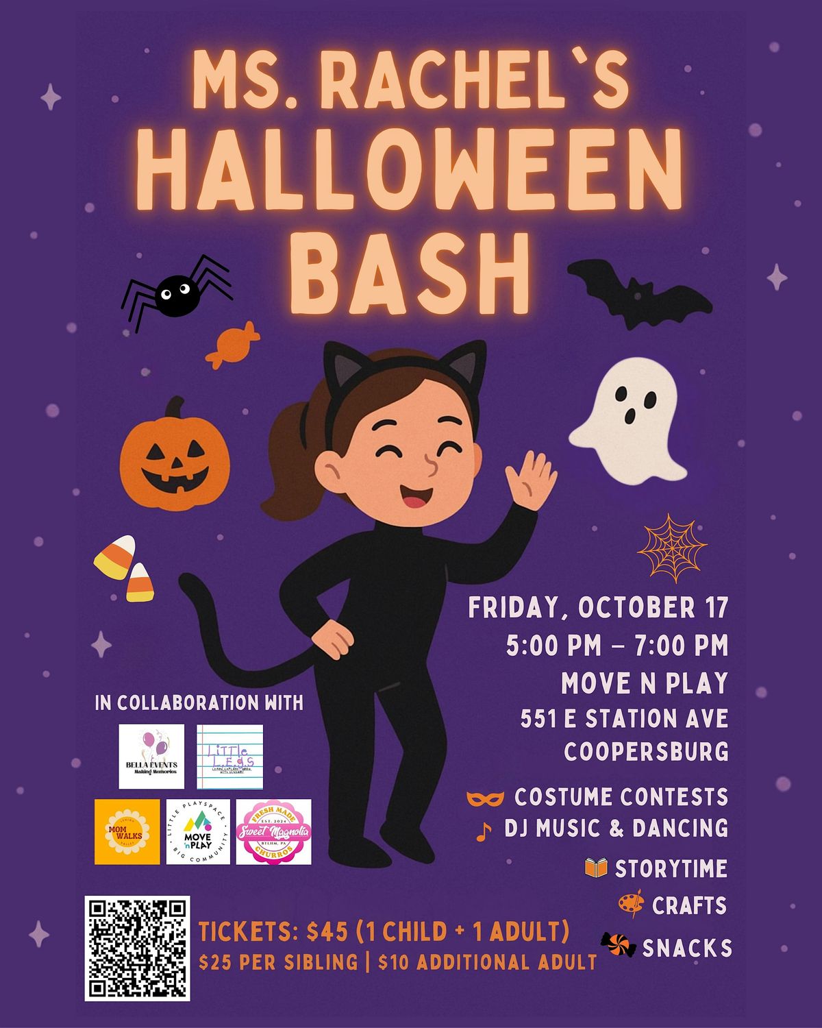 Ms Rachel’s Halloween Bash, Move N Play, Coopersburg, 17 October 2025 ...