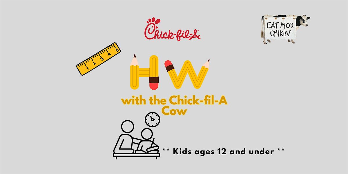 Homework with the Chick-fil-A Cow, 5668 Baltimore National Pike ...