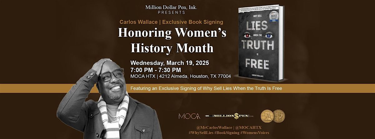 Carlos Wallace: Exclusive Book Signing & Conversation at MOCA HTX, MOCA ...