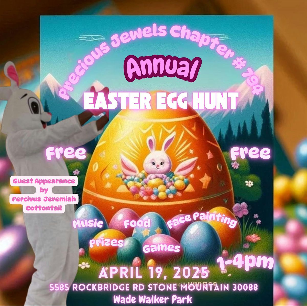 Precious Jewels Chapter FREE Easter Egg Hunt, Wade Walker Park, Stone ...