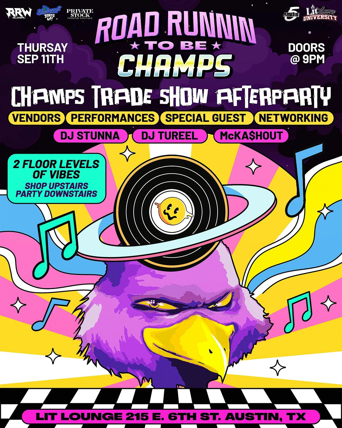 Road Runnin To Be Champs, Lit Lounge, Austin, 11 September 2025 | AllEvents