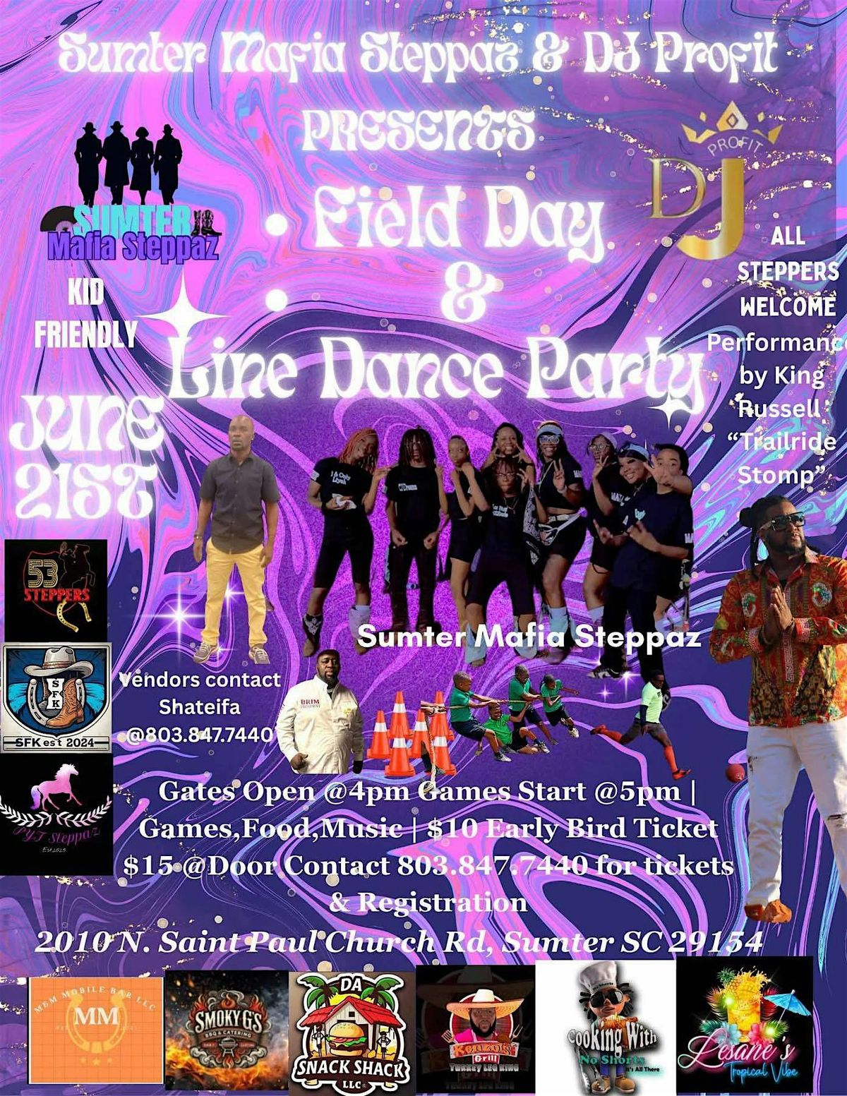 Sumter Mafia & Dj Profit Field Day & Line Dance Party, 2010 N St Pauls ...