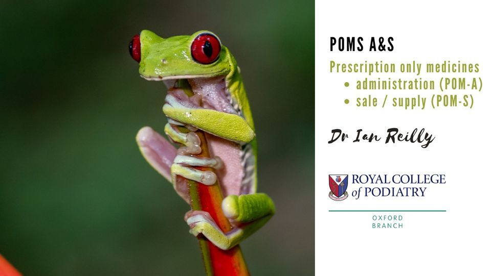 POMS A&S Update with Dr Ian Reilly, voco Oxford Spires (Abingdon Road ...