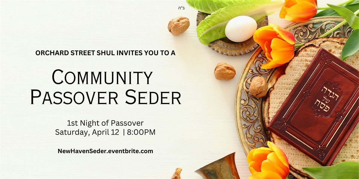 Community Passover Seder, Orchard Street Shul, New Haven, 12 April 2025 ...