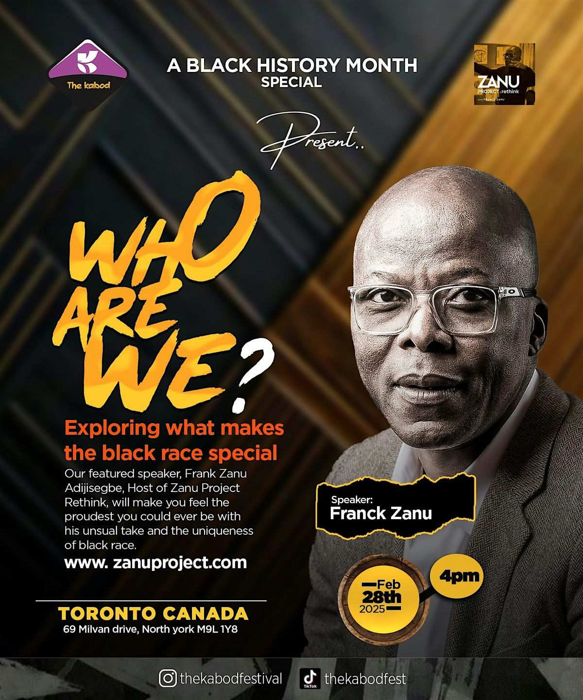 A Black History Month Special Presents “WHO ARE WE?, 69 Milvan Dr ...